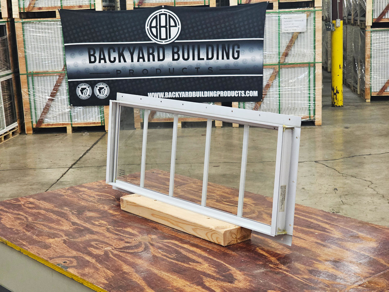 29x10 Transom White Flush Mount Shed Window – Backyard Building Products