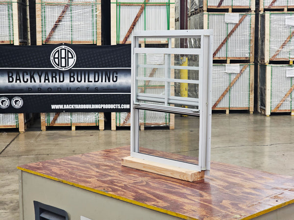 18x27 White Flush Mount Shed Window – Backyard Building Products