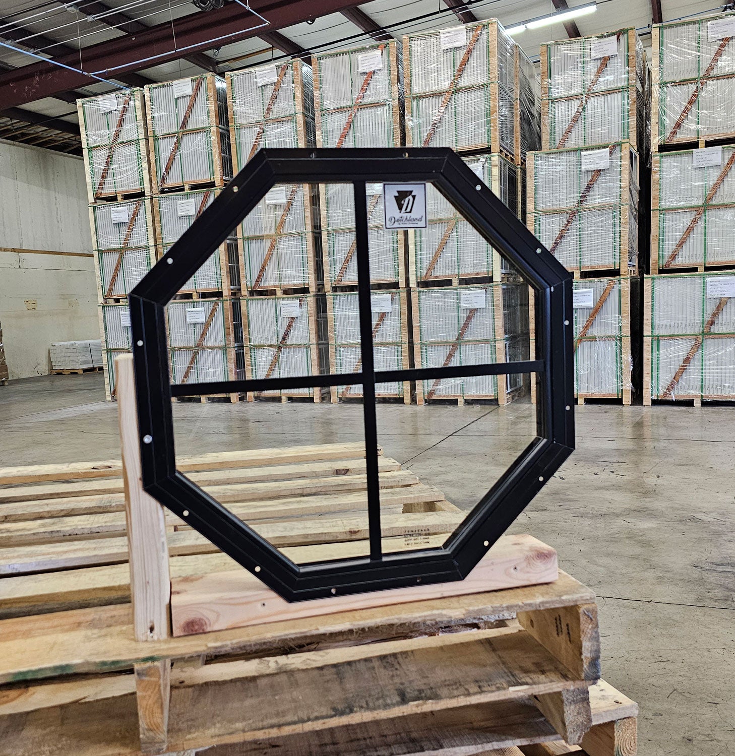 18" Octagon Black Flush Mount Shed Window – Backyard Building Products