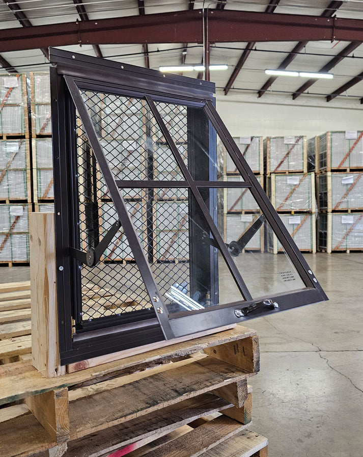 18x23 Black Flush Mount Chicken Coop Window 2Pack – Backyard Building ...